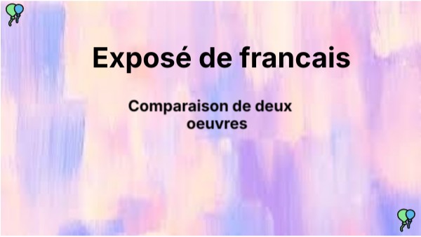 Exposé de francais | Genially