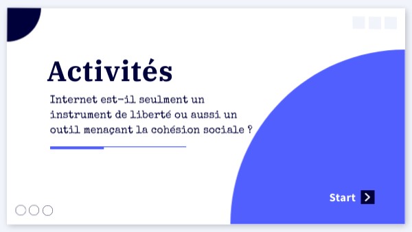 Activités | Genially