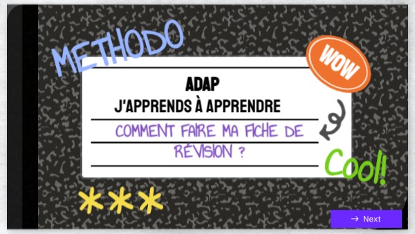 Faire sa fiche révision | Genially