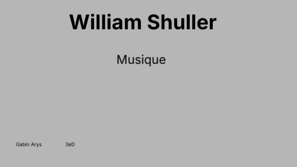 William Shuller | Genially
