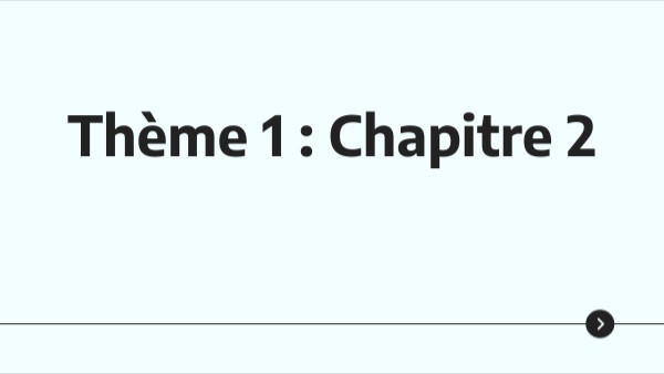 Thème 1 : Chapitre 2 | Genially