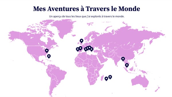 Mes Aventures à Travers le Monde | Genially