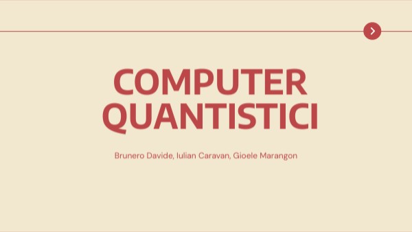 computer quantistici | Genially