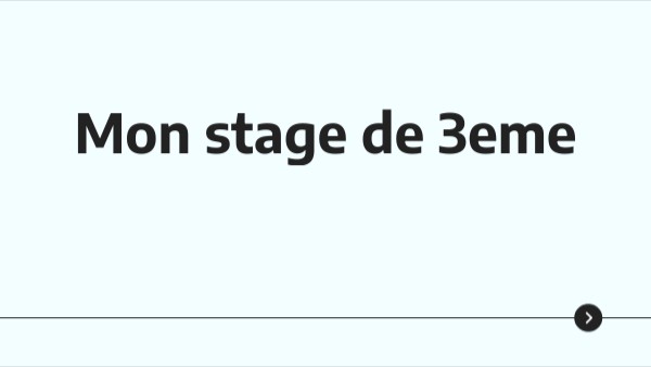 Mon stage de 3eme | Genially