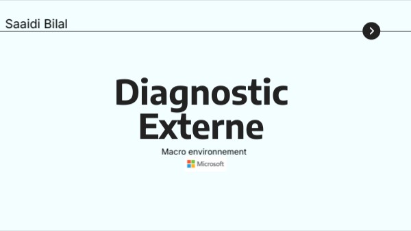 Diagnostic Externe | Genially