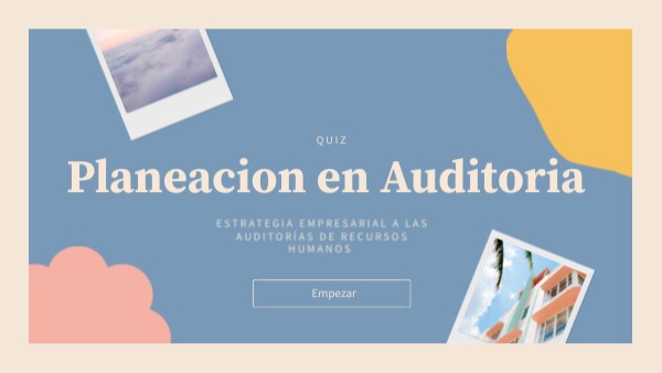 Planeacion en Auditoria | Genially