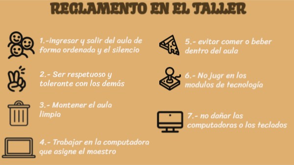 REGLAMENTO EN EL TALLER | Genially