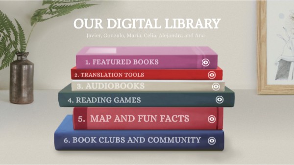 OUR DIGITAL LIBRARY | Genially