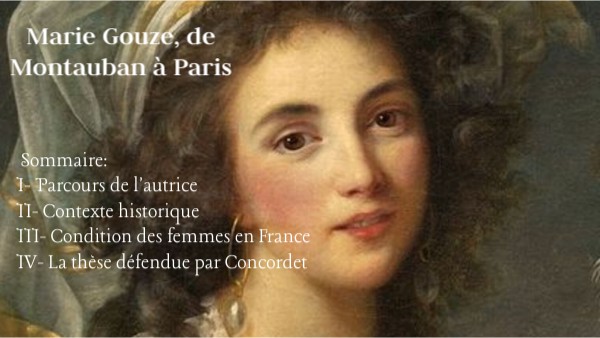 Marie Gouze, de Montauban à Paris | Genially