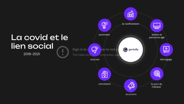 La covid et le lien social | Genially