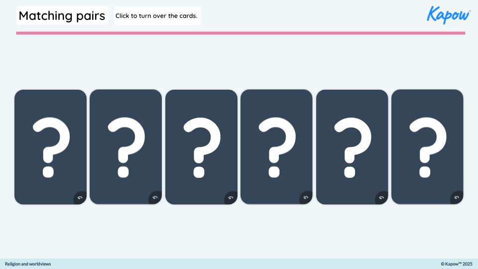 L1 Matching pairs | Genially