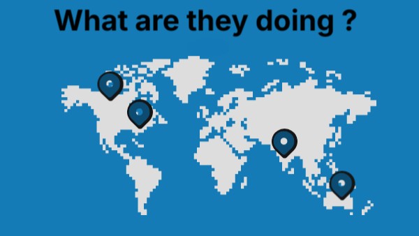 What are they doing ? (Activities -ing) | Genially