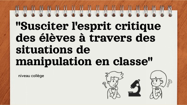 Susciter esprit critique | Genially