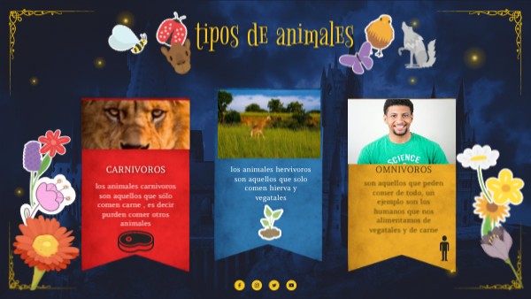 tipos de animales | Genially