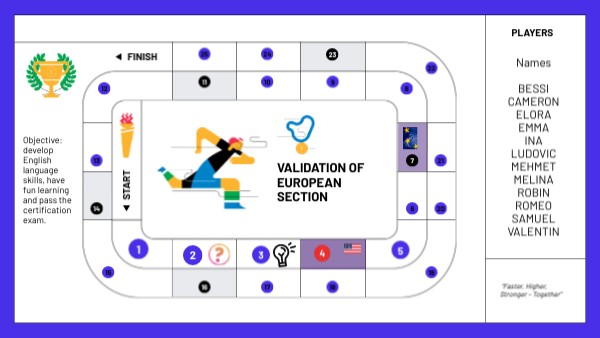 Validation of european section | Genially