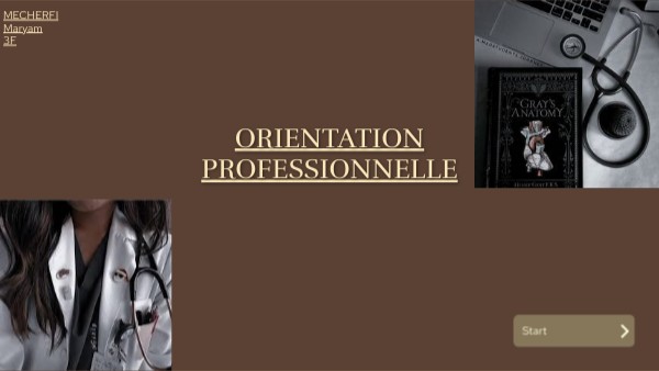 orientation professionnelle | Genially