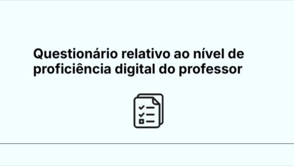 Nível de proficiência digital do professor | Genially