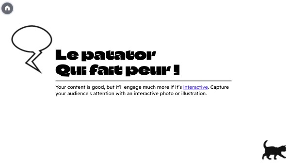 Le patator qui fait peur ! | Genially