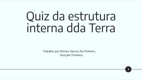 Quiz da estrutura interna dda Terra | Genially