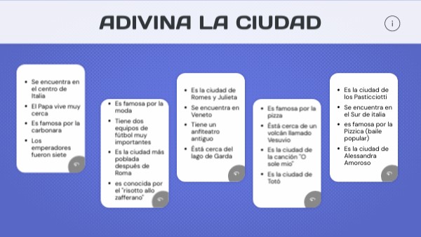 Adivina la ciudad | Genially