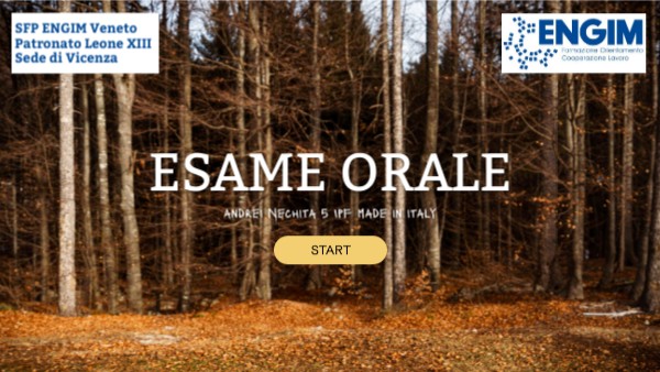 ESAME ORALE | Genially