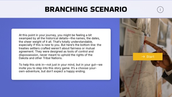 Branching scenario | Genially
