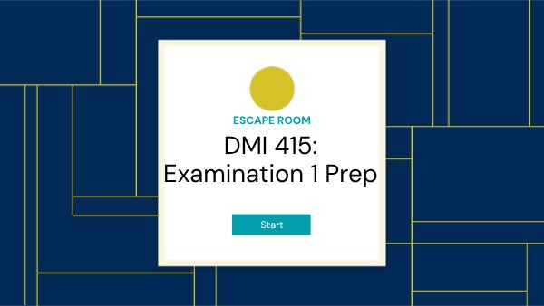 CT Physics - Escape Room Examination 1 Prep | Genially