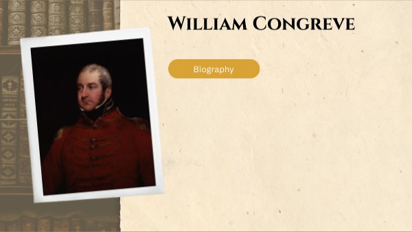 William Congreve | Genially