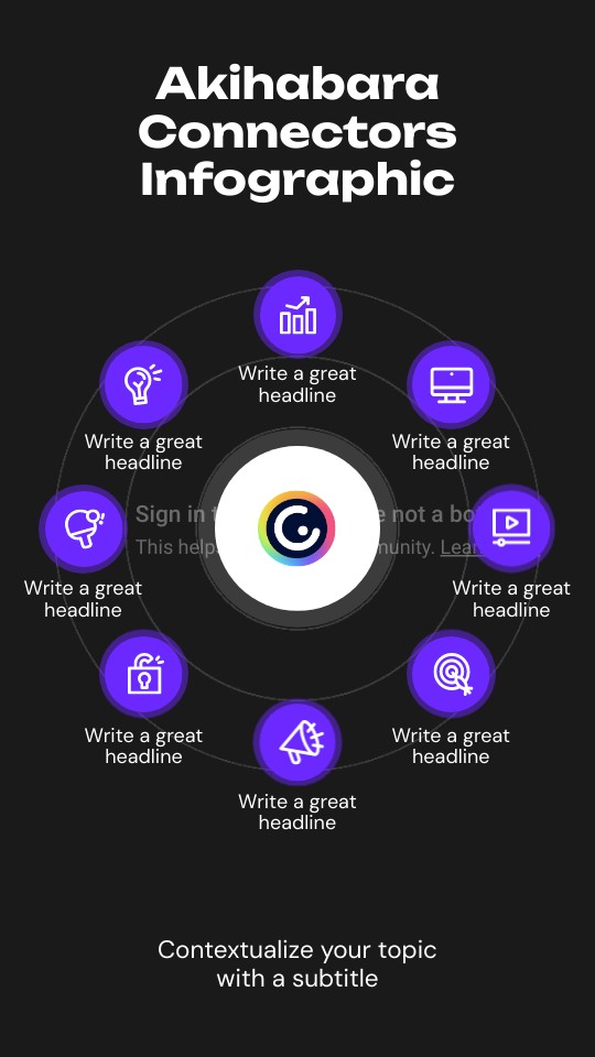 Infográfico Conectores Akihabara Mobile | Genially