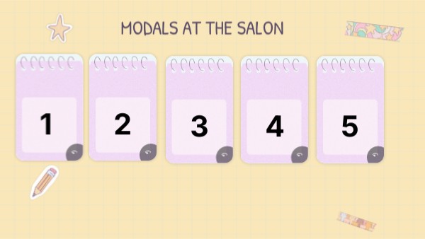 B - Modals at the salon | Genially