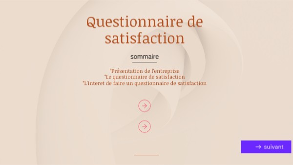 Questionnaire de satisfaction | Genially
