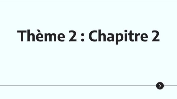 Thème 2 : Chapitre 2 | Genially
