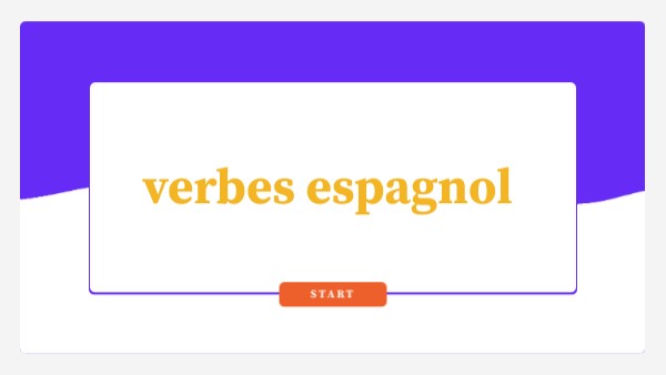verbes espagnol | Genially