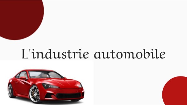 L'industrie automobile | Genially