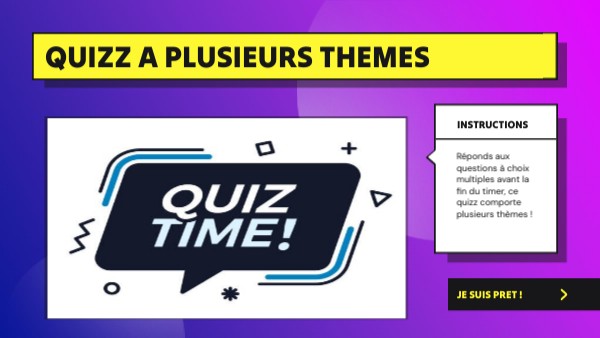 QUIZZ A PLUSIEURS THEMES | Genially