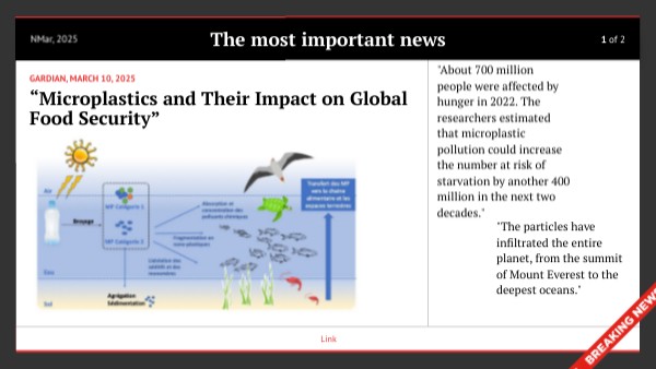 “Microplastics and Their Impact on Global Food Security” | Genially