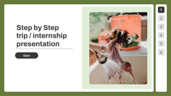 Step by Step trip / internship presentation | Genially