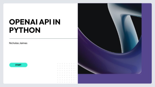 OPENAI API IN PYTHON | Genially