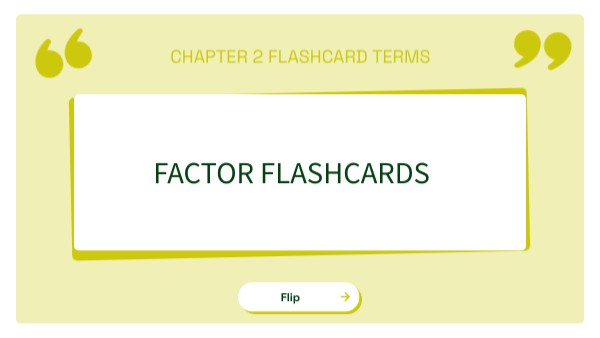 Chapter 2 flashcard terms | Genially