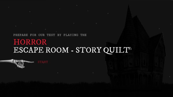 Horror Escape room - Story quilt | Genially