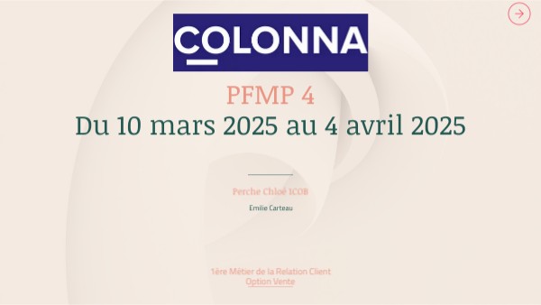 PFMP 4 Du 10 mars 2025 au 4 avril 2025 | Genially