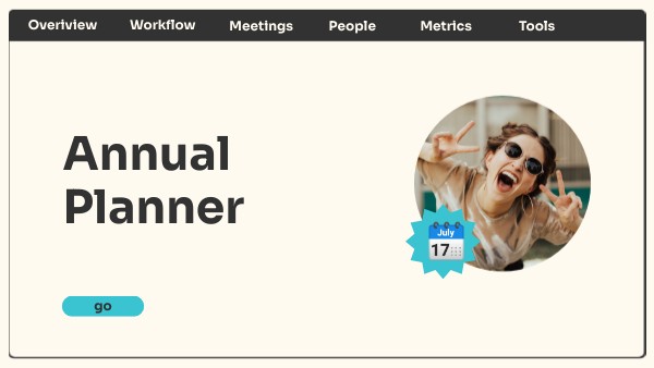 Copy - Annual Planner | Genially