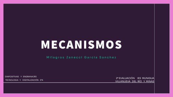 MECANISMOS | Genially