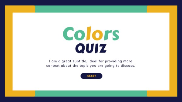 Colors Quiz | Genially