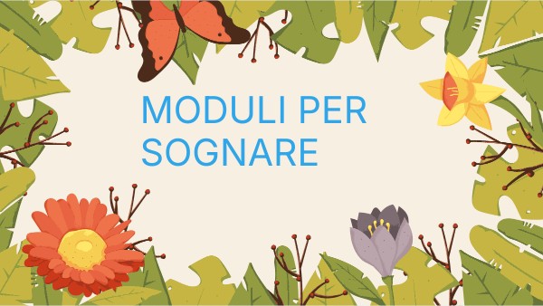 MODULI INFANZIA | Genially