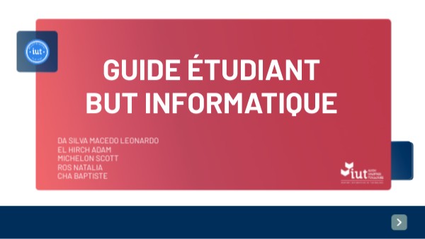 Guide étudiant BUT Informatique | Genially