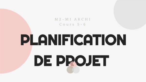 Planification de projet | Genially