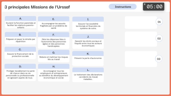 Missions de l'Urssaf | Genially