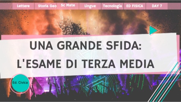 Ultima sfida: l'esame di terza media | Genially