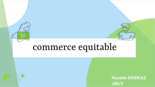 commerce equitable | Genially